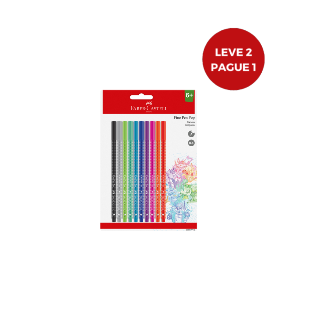 Leve 2 e Pague 1 Caneta Ponta Porosa Fine Pen Pop